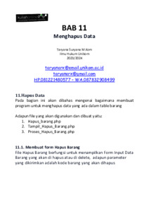 Materi 11 Hapus Data Barang Hk-1/s1/vii 21215 - Repository